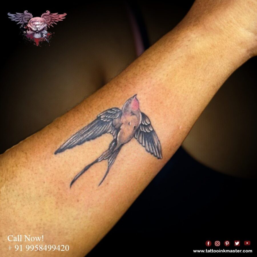 Beautiful Looking Bird Tatto for Hand | Tattoo Ink Master
