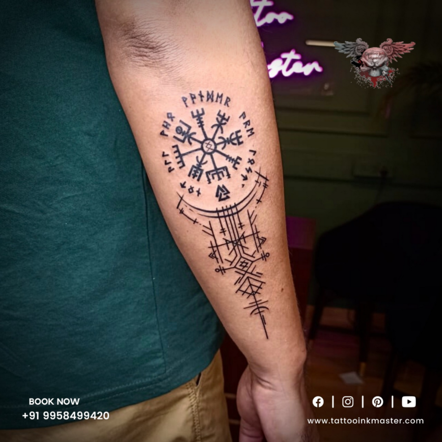 Innovative Looking Direction Tattoo with Artistic Design | Tattoo Ink ...